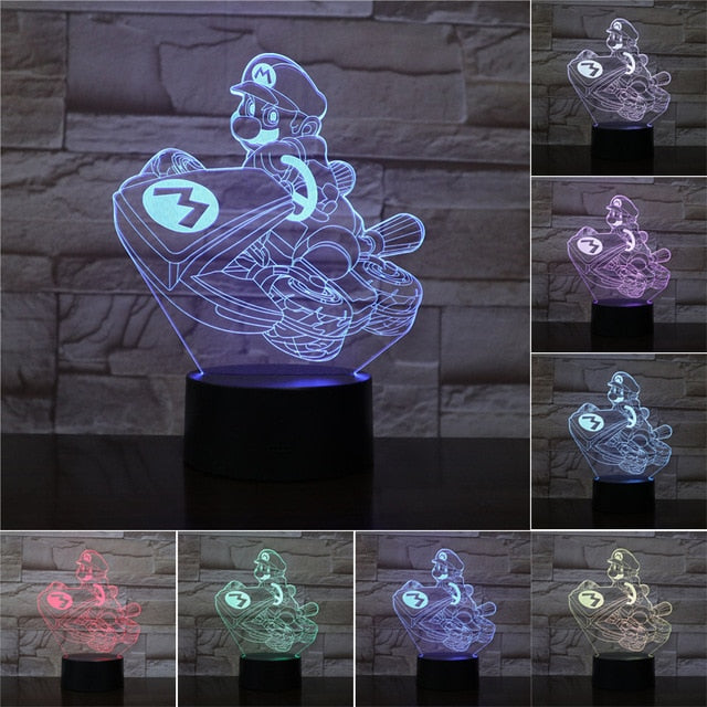 Lampe 3D Mario kart 8 | Lampe Design